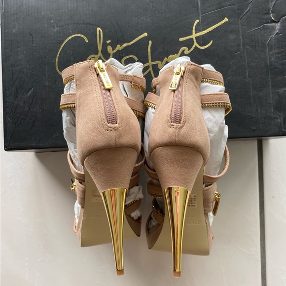 Colin Stuart | Shoes | Colin Stuart Victorias Secret Sandal Heels Tan ...